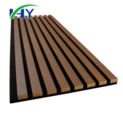 China Wood Slat Acoustic Panel OEM Production Custom Wood Veneer Finishes Available for sale