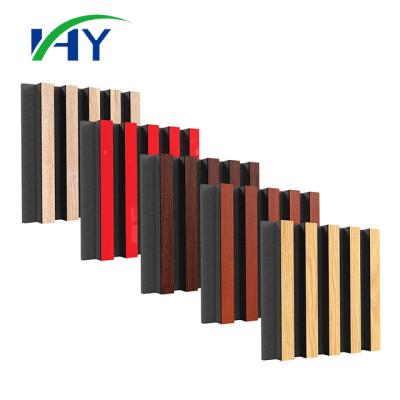 China Wood Slat Acoustic Panel Sound Absorbing Wall Panels For Corporate Offices for sale