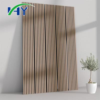 China Wood Slat Acoustic Panel Fire Retardant Low Emission For Healthcare Spaces for sale