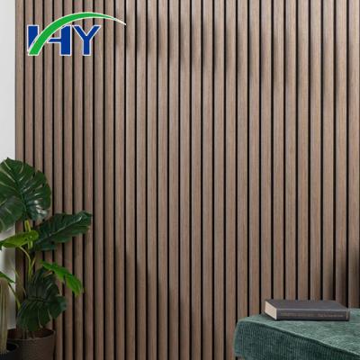 China Wood Slat Acoustic Panel Commercial Grade NRC Tested Sound Absorption System for sale