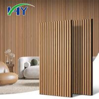 China Wood Slat Acoustic Panel Customizable Width And Length For Large Scale Projects for sale