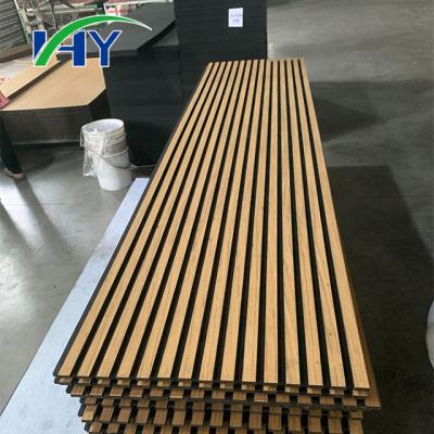 China Wood Slat Acoustic Panel Wholesale Acoustic Solution For Open Office Ceilings for sale