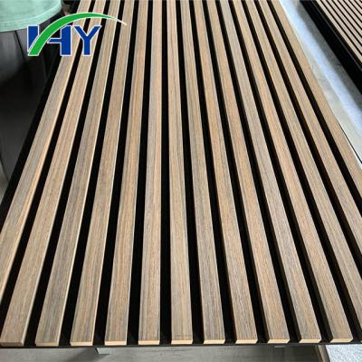 China Wood Slat Acoustic Panel Recycled Material Sound Absorption For Green Building for sale