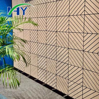 China Wood Slat Acoustic Panel Wholesale Commercial Soundproofing For Restaurant Dining for sale