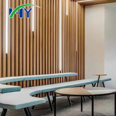 China Wood Slat Acoustic Panel Flame Retardant Custom PET For Commercial Walls for sale
