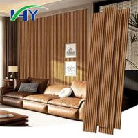 China Wood Slat Acoustic Panel OEM Custom Backing PET For Contractor Supply for sale