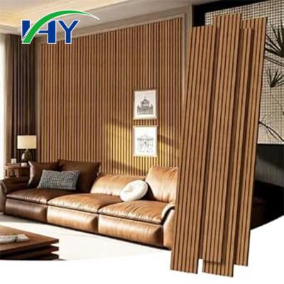 China Wood Slat Acoustic Panel OEM Custom Backing PET For Contractor Supply for sale
