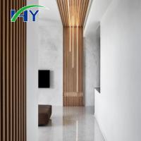 China Wood Slat Acoustic Panel Fire Retardant NRC Rated For Open Plan Offices for sale