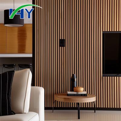 China Wood Slat Acoustic Panel PET Acoustic Felt Fire Rated For Studios for sale