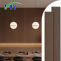China Wood Slat Acoustic Panel Wholesale Custom Lengths For Restaurant Ceilings for sale