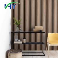 China Wood Slat Acoustic Panel Recycled PET Sound Control For Auditoriums for sale