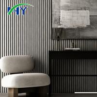 China Wood Slat Acoustic Panel Flame Retardant And Sound Absorbing Wall for sale