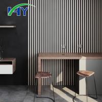 China Wood Slat Acoustic Panel Wholesale FSC Wood Veneer Fire Rated for sale