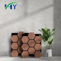 China Wood Slat Acoustic Panel Commercial Soundproofing With Custom PET for sale
