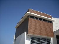 China Outdoor WPC Acoustic Panel B1 Fireproof Sound Absorption Cladding for sale