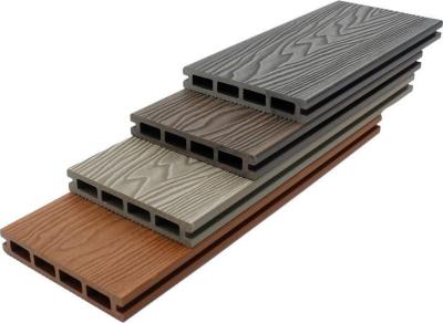 China Outdoor WPC Decking Flame Retardant Anti Slip Custom Length For Resort Walkways for sale