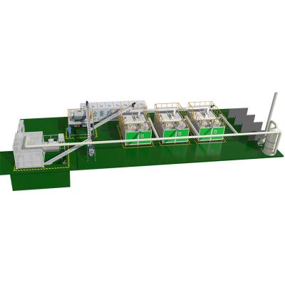 China 30 Tons Per Day Food Waste Shredder & Organic Recycling System with 380V Power and 65-75°C Fermentation for sale