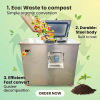 China TOGO 30kg Organic Food Waste Composting Machine 220V Stainless Steel for Restaurant Canteen for sale