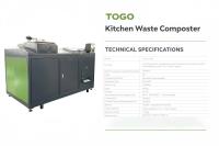 China Organic Waste Compost Machine 200kg Capacity TG-CC-200 PLC Controlled 380V for sale