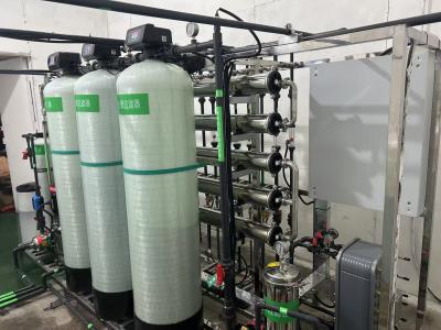 China 1T/H Reverse Osmosis System Secondary Stage With Simens PLC Control Cabinet For Food Industry for sale