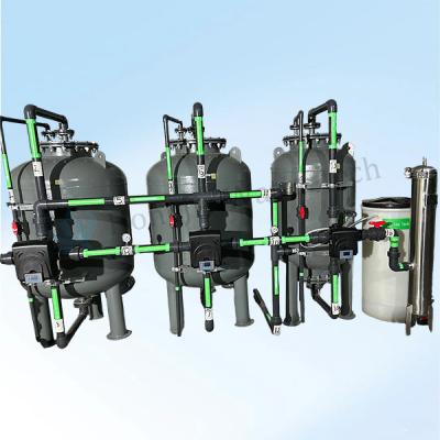 China 10T/H Automatic Water Softening System with UV Sterilization and Iron Manganese Removal for Hotels for sale