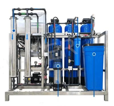 China Customized-Voltage RO Water Treatment System With PLC Control And One-Year Warranty for sale