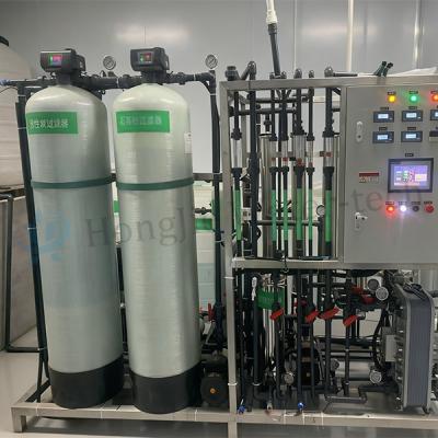 China 500l/h Ultrapure Water System with RO + EDI Technology and PLC Control for Precision Instruments for sale