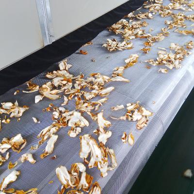 China HengShou SGS Continuous Belt Dryer Cinnamon Orange Peel Drying Machine Wearproof for sale