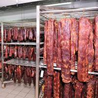 China 600 To 1000KG Sausage Shrimp Meat Drying Machine Wearproof 26KW for sale