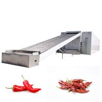 China Vegetables Chili Seafood Mesh Belt Dryer Intelligent Temperature Control for sale