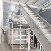 China Dried Konjac Cassava Chips Processing PLC Control Belt Dryer Vegetable Herb Drying Machine for sale