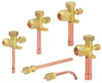 China Casting AC Service Valve Copper Brass Split Valve 60mm 1/4 to 3/4 Inch for sale