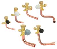 China Casting AC Service Valve Copper Brass Split Valve 60mm 1/4 to 3/4 Inch for sale