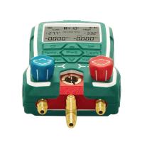 China Digital Electronic Double Pressure Gauge Manifold For Refrigerant for sale