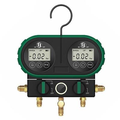 China Aluminum Alloy Digital HVAC Gauges 0-5MPa 9V SAE Commercial Refrigeration Repair Parts for sale