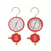 China R290 R404A Commercial Refrigeration Pressure Gauge 0-50bar Brass Body 1/4SAE for sale