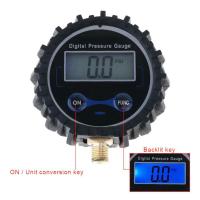 China Digital Air Pressure Chuck 0-230 PSI LCD Display Metal Tire Inflator Gauge for Car Truck for sale
