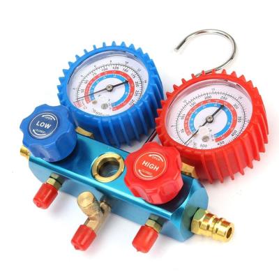 China Manifold Gauge Set 3 Way 500psi 350psi for R410A R134A R22 Refrigeration HVAC for sale