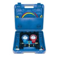 China Aluminum HVAC Manifold Gauge Kit 600PSI R134A Refrigeration Repair Tools for sale