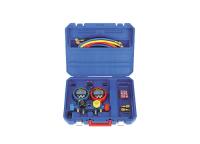 China 800PSI Digital HVAC Manifold Gauge Set 4 Way Brass Refrigeration Repair Tools 6MPa for sale