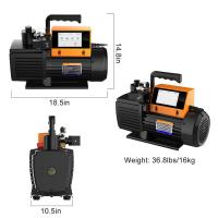 China V1200 12 CFM Dual Stage HVAC Vacuum Pump with Touch Screen Remote Control for sale