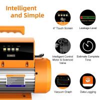 China SVP-7 HVAC 7 Cfm Vacuum Pump 0.75 HP Dual Stage With Touch Screen for sale