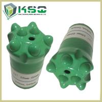 China Carbide Jack Hammer Long Skirt Taper Button Bit 34mm 7 Buttons ISO9001 Approved for sale
