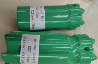China Tipped Ballistic Atlas Copco Hard Retractable Drill Bit Mining Tunneling for sale