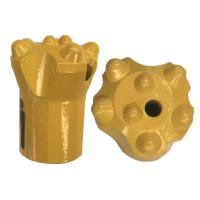 China Taper Knock off 7 Button Drill Bit , 11 Taper Degree Dth Hammer Bit 32mm 36mm 38mm for sale