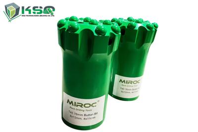China Rock drilling Threaded Tungsten Carbide Drill Button Bit T38 Diameter 64mm for sale