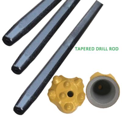 China 7° Hex Tapered Rod Wear Resistance For Mining Industry , Shank 22x108mm / 25x159mm for sale