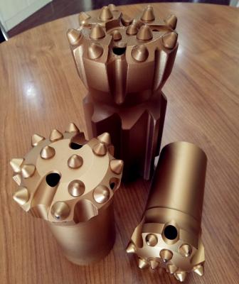 China Spherical / Ballistic Button High Speed Drill Bits Alloy Steel Meterial Dia 64 - 89mm for sale