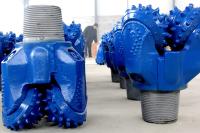 China Water Well Drilling News Blue Durable TCI Tricone Drill Bit , Rock Cone Drill Bits for sale
