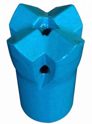 China 42mm Diameter Tapered Cross Drill Bit For Mining With 7 11 12 Degrees for sale